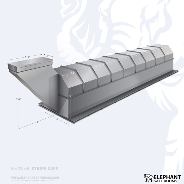 6' x 6' Storm Safe Room - Elephant Safe Room